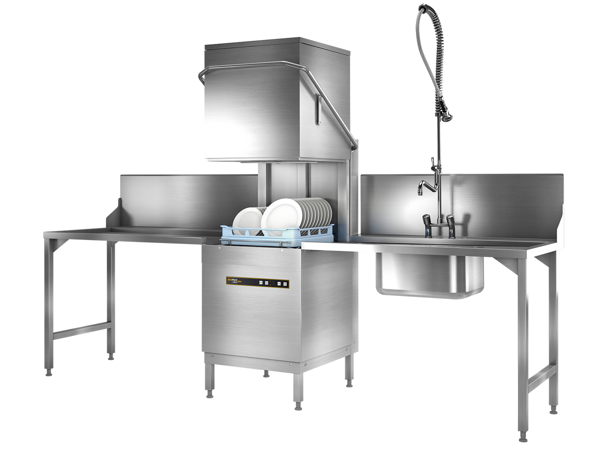 Hobart Ecomax Plus H615W-10D & H615SW-10D Pass Through Dishwasher (tab ...